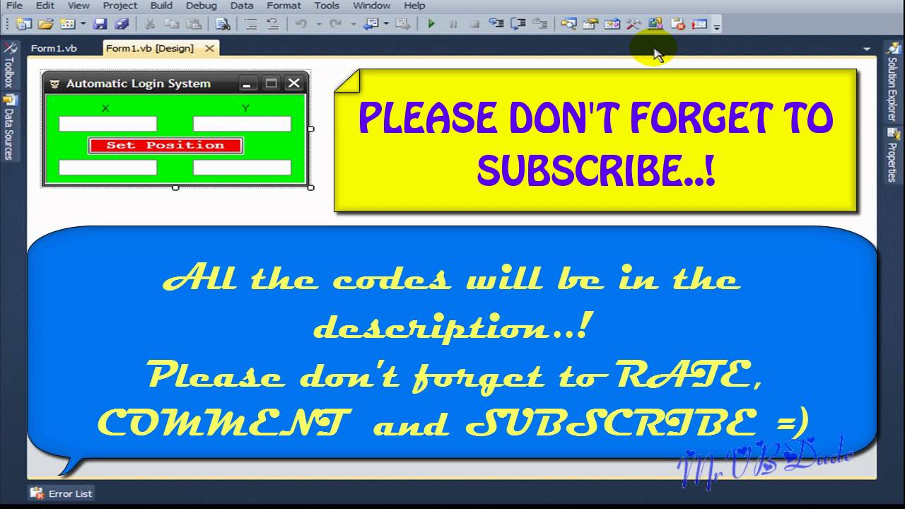 {VB net} Automatic Login System Tutorial - Youtube, Facebook, Yahoo, Gmail Detailed - YouTube