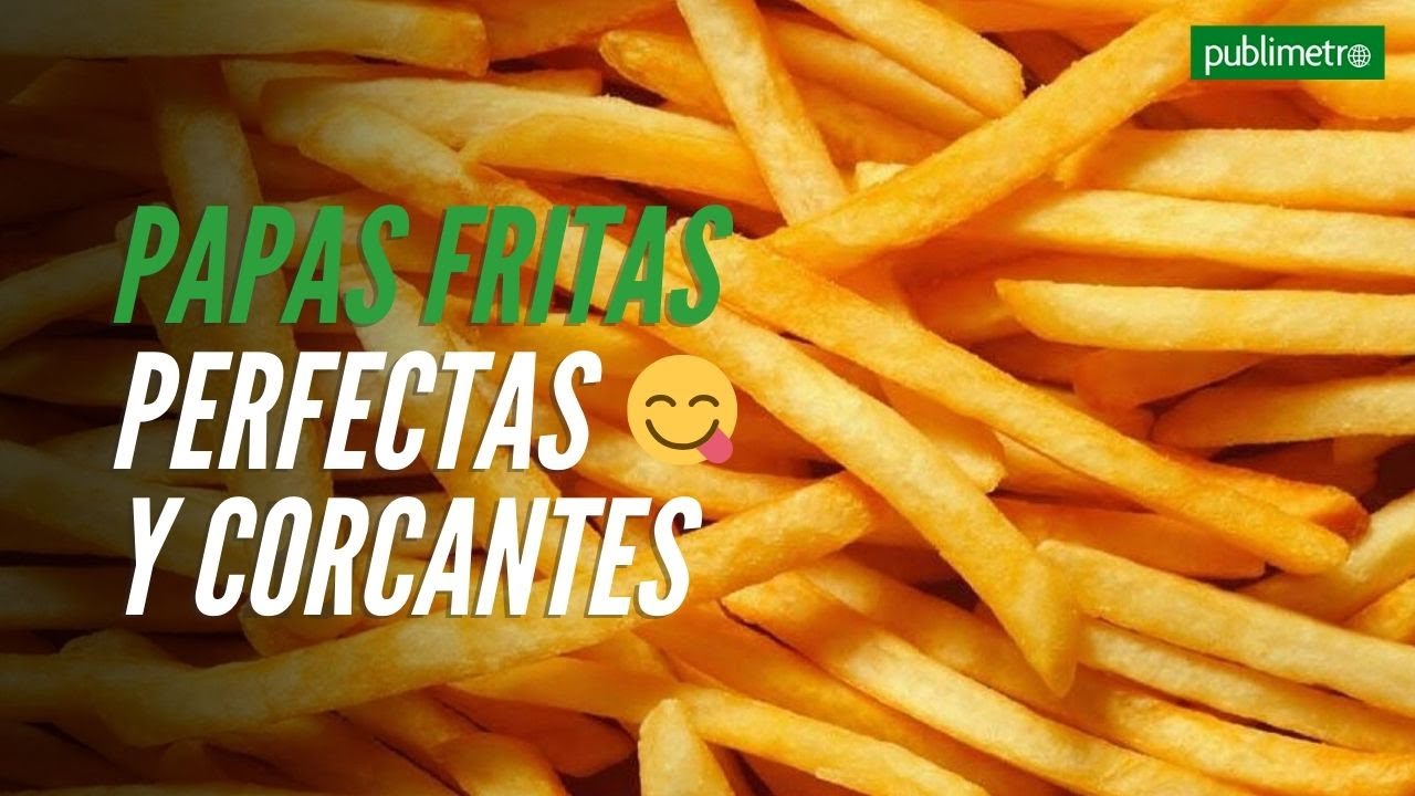 Aprende a preparar papas fritas perfectas | Crocantes y doraditas🍟 ...