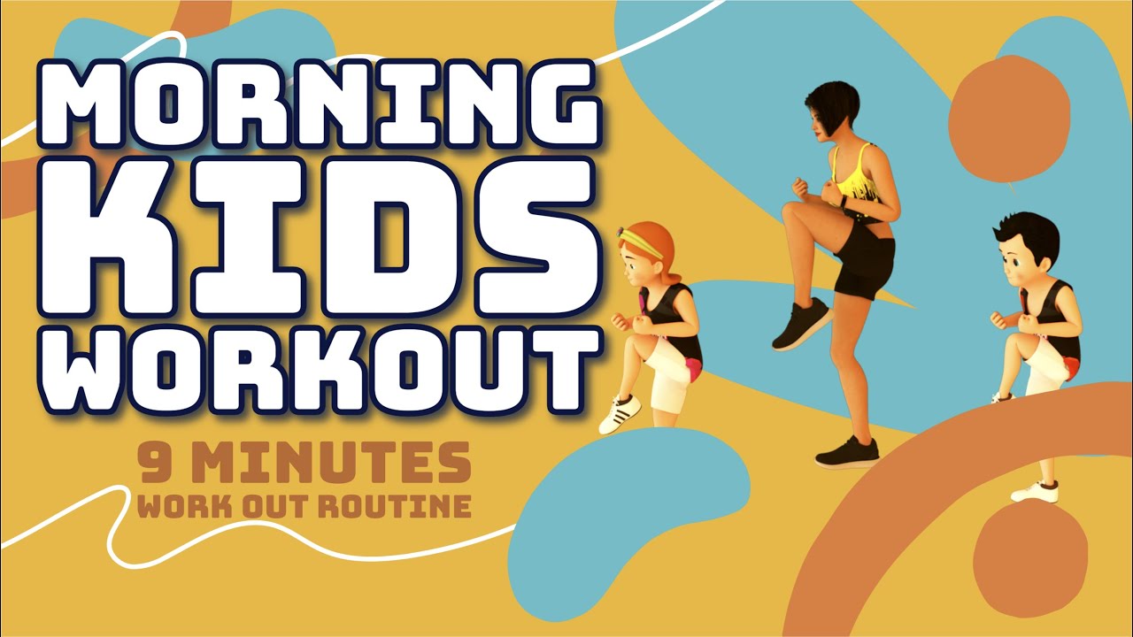 9 MINUTE MORNING KIDS WORKOUT | DAILY WAKE UP EXERCISES - YouTube