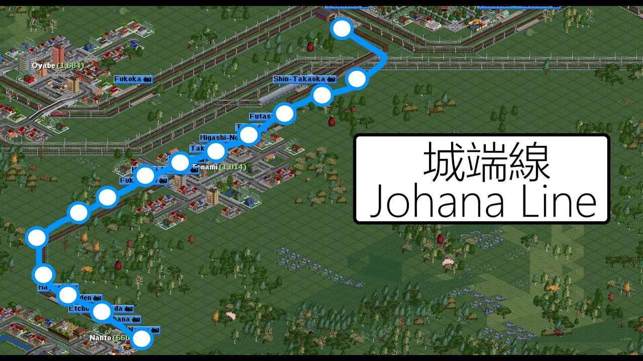 OpenTTD Johana Line (JR2) - YouTube