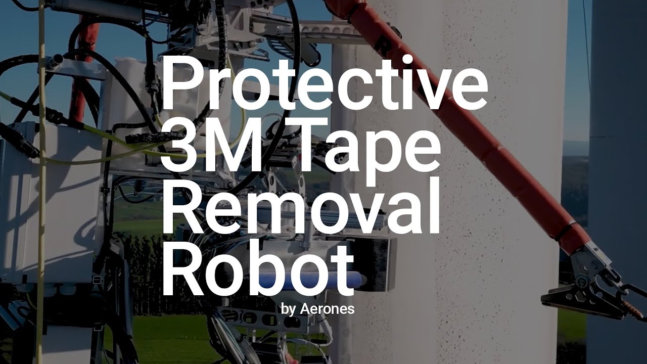 Blade Protective 3M Tape Removal Robot | Aerones - YouTube