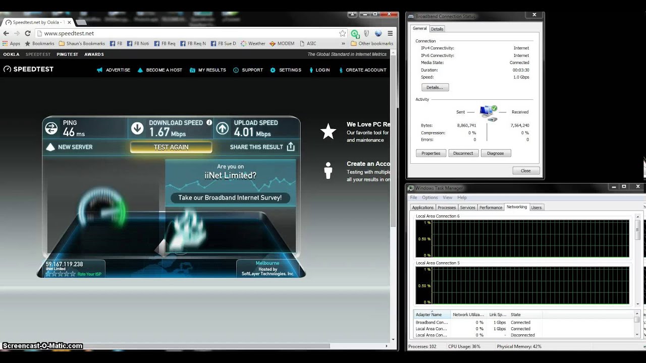 Internode NBN Wireless 25 Mbps but only delivering 2 Mbps - YouTube