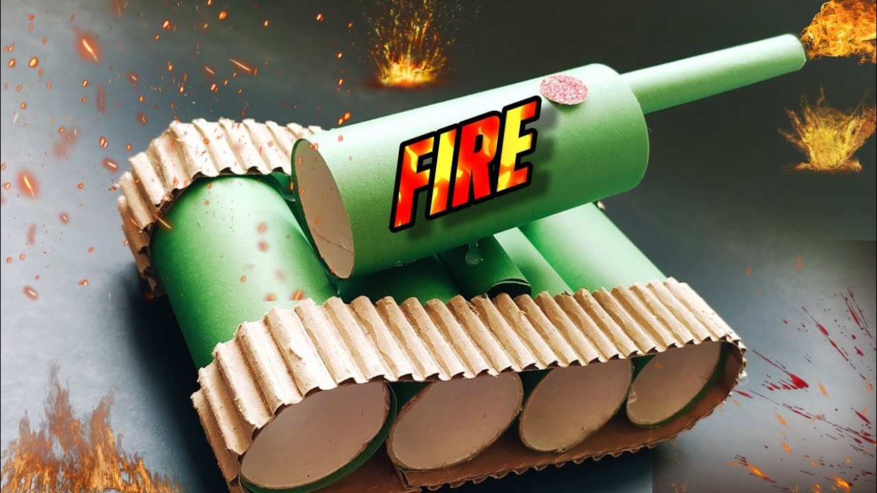 "How to Make a Military Tank from Cardboard | Easy DIY Tank Craft ...
