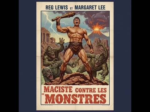 MACISTE CONTRE LES MONSTRES / PÉPLUM / ,VF AVEC REG LEWIS ET MARGARET LEE
