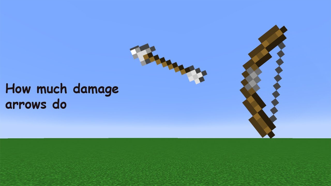 How much damage arrows do minecraft - YouTube