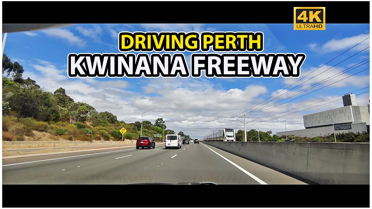 Perth Driving: From Subiaco to Hammond Park using KWINANA FREEWAY ...