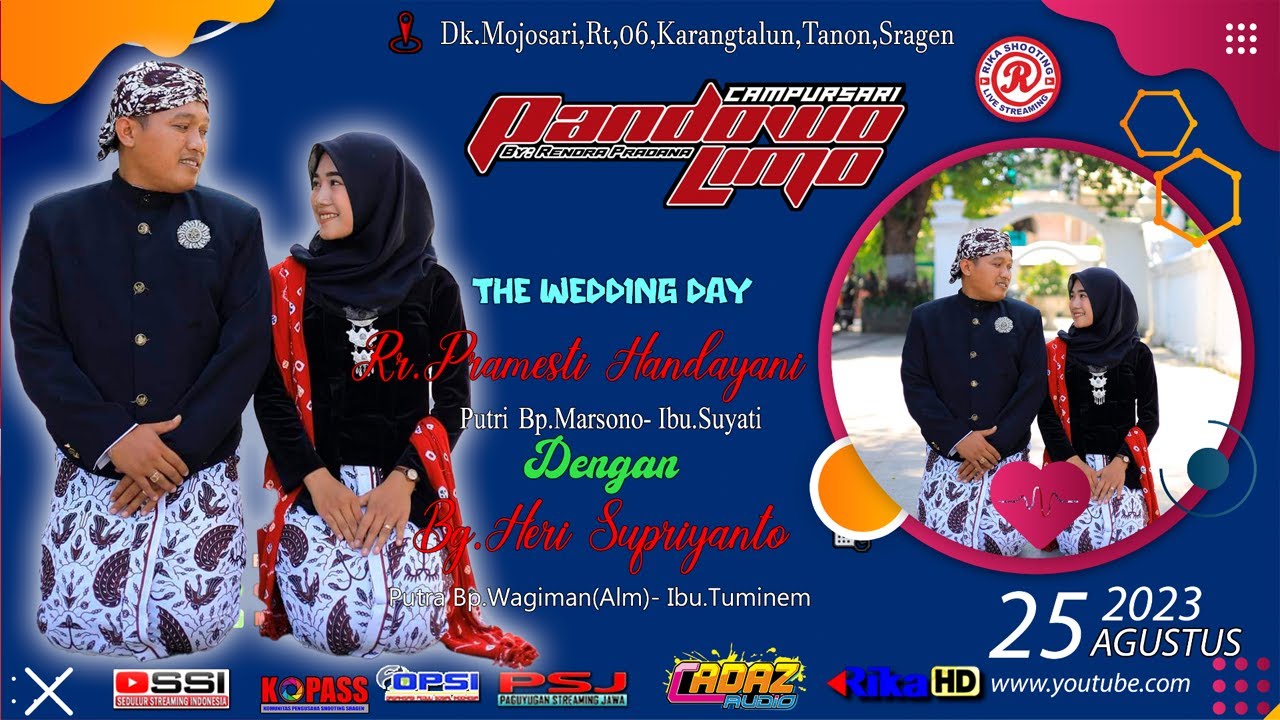 🔴LIVE WEDDING Rr.Pramesti Handayani & Bg.Heri Supriyanto🎼CS.PANDOWO LIMO🔊CADAZ AUDIO📽️RIKA HD ...