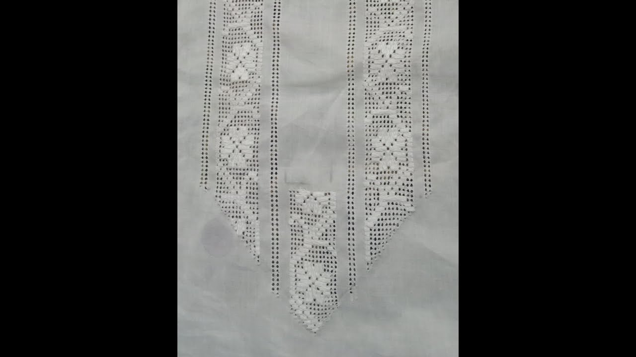 Latest tarkashi design/ male tarkashi neck/ hand embroidery tutorial ...