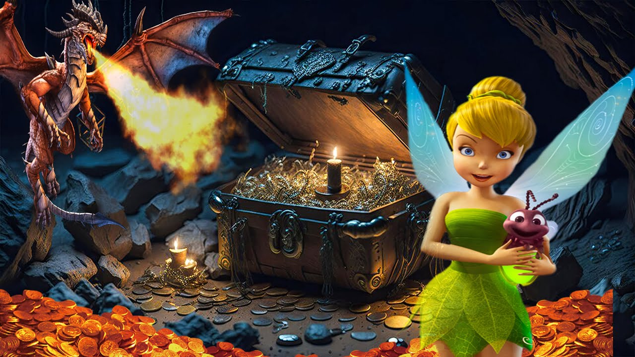 TinkerBell Lost 😧 in the Dragon’s Treasure World 👺 | Hindi Stories | # ...