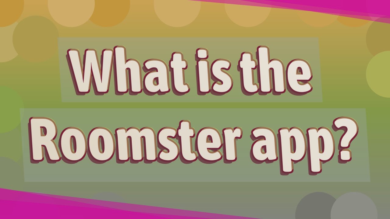 What is the Roomster app? - YouTube