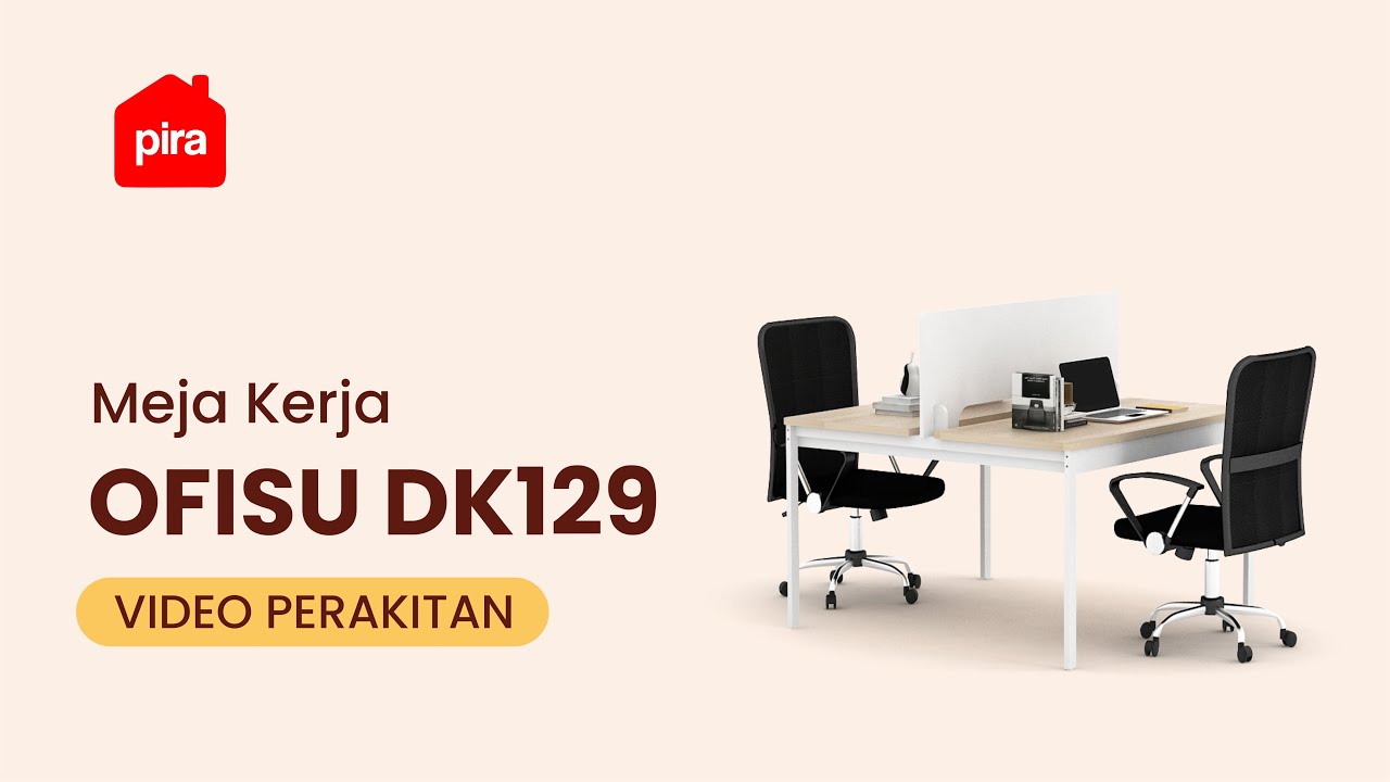 Tutorial Perakitan Workdesign - Ofisu DK129 Meja Kerja / Meja Kantor ...