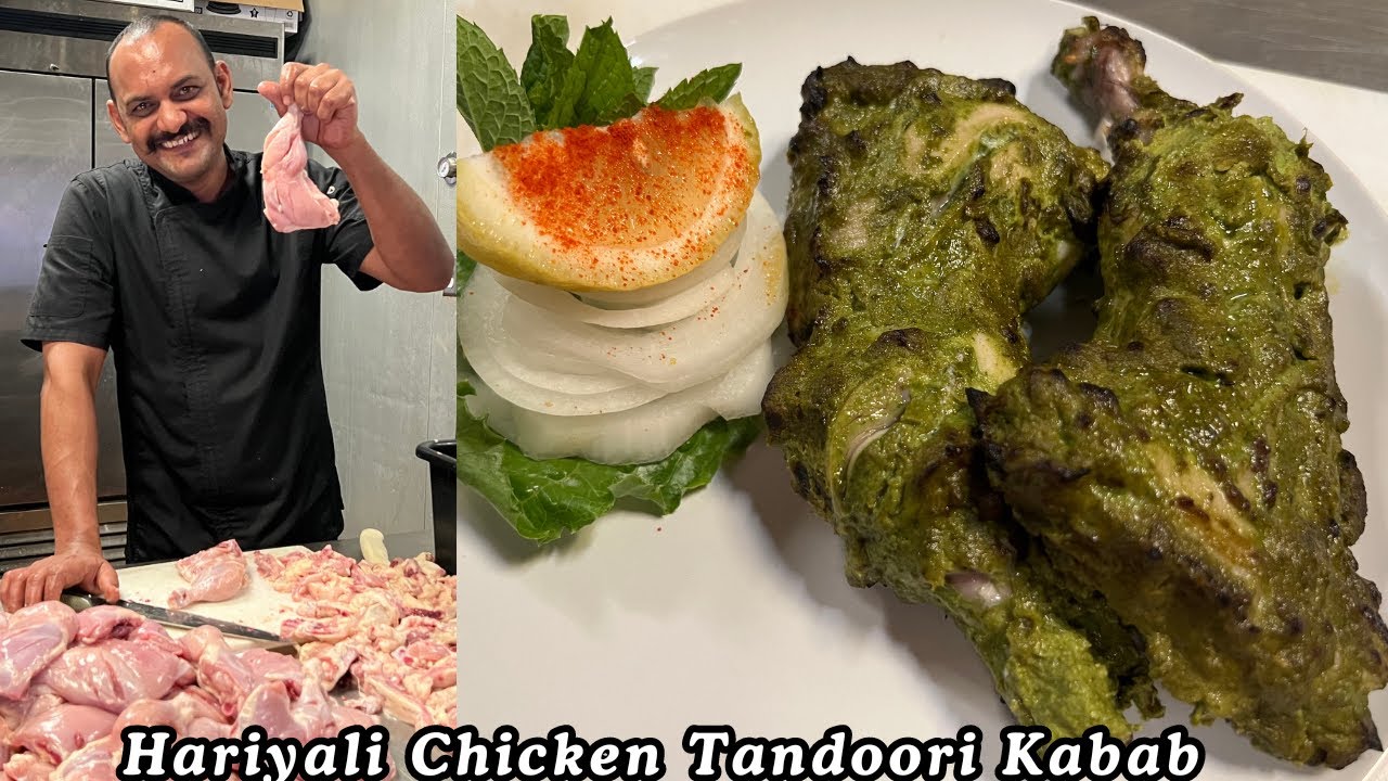 Hariyali Chicken Tandoori Kabab | Tandoori Hariyali Chicken | Hariyal ...