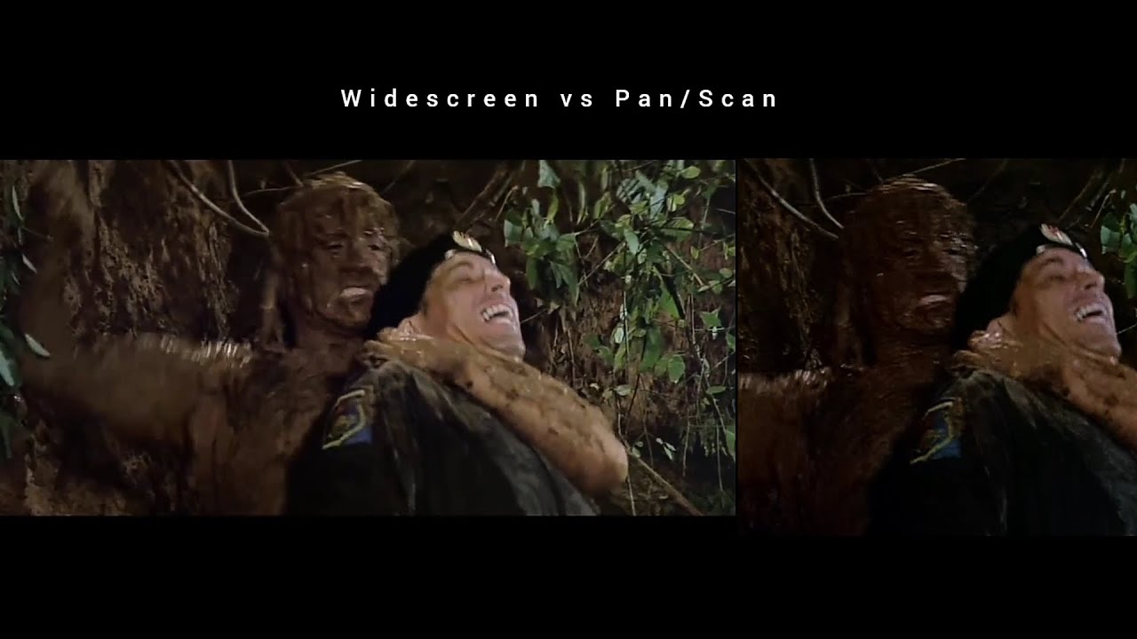Rambo: First Blood Part II (1985) Widescreen vs Pan/Scan Rambo ambush ...