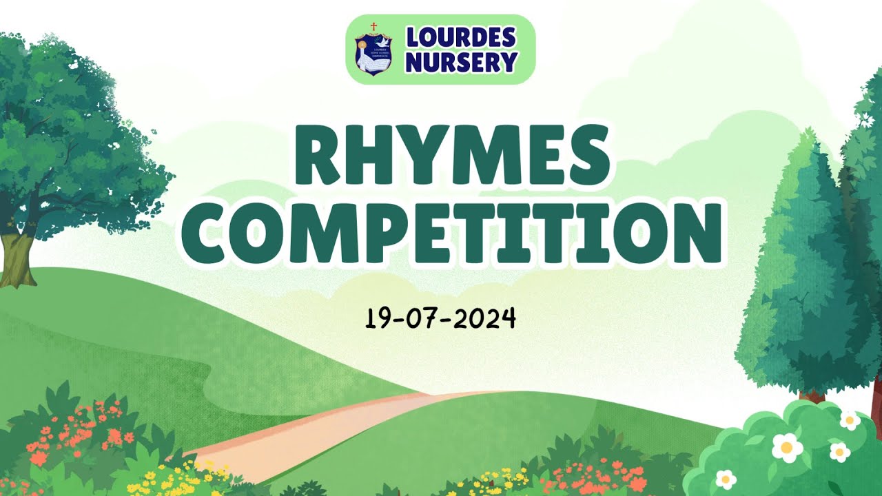 Rhymes Competition-2024 | Lourdes Nursery | #LBS-DVG - YouTube