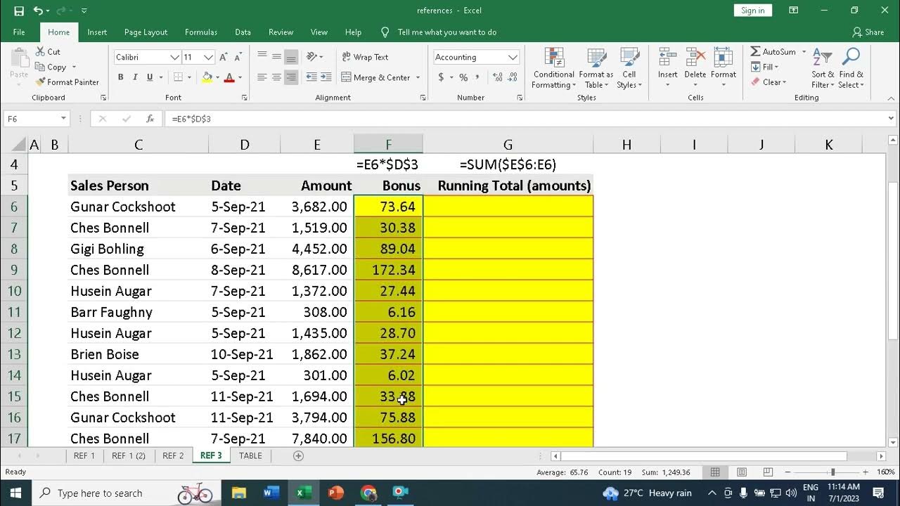 Excel References - YouTube