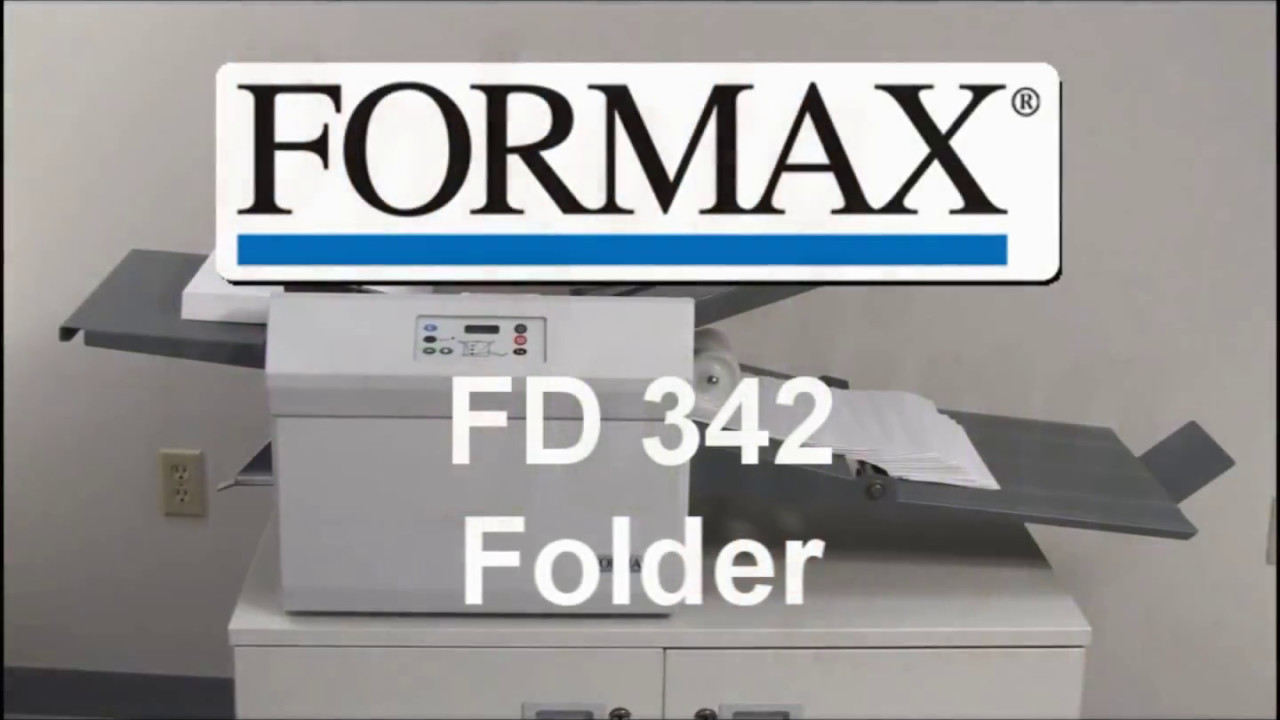 Formax FD342 Folder - YouTube