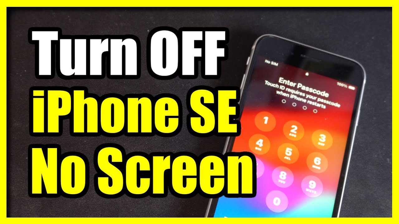 How to Force Turn Off iPhone SE & Keep it off (No Restart) - YouTube