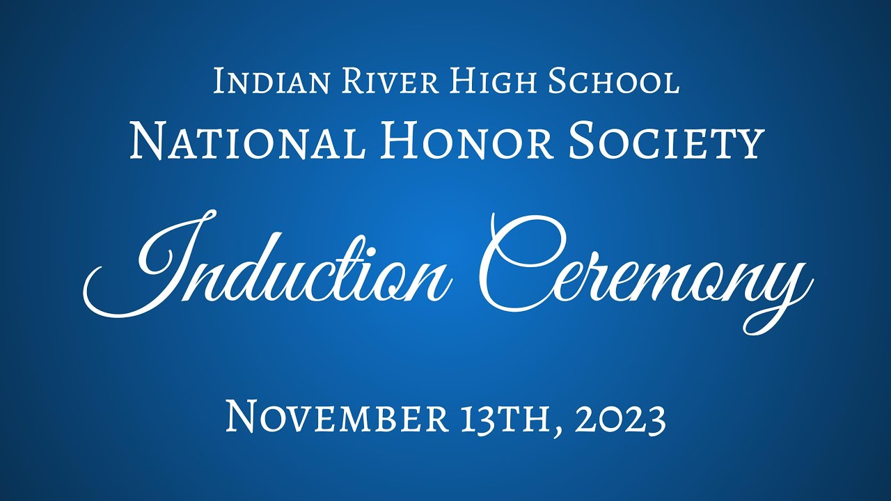 NHS Induction Ceremony Fall 2023 - YouTube