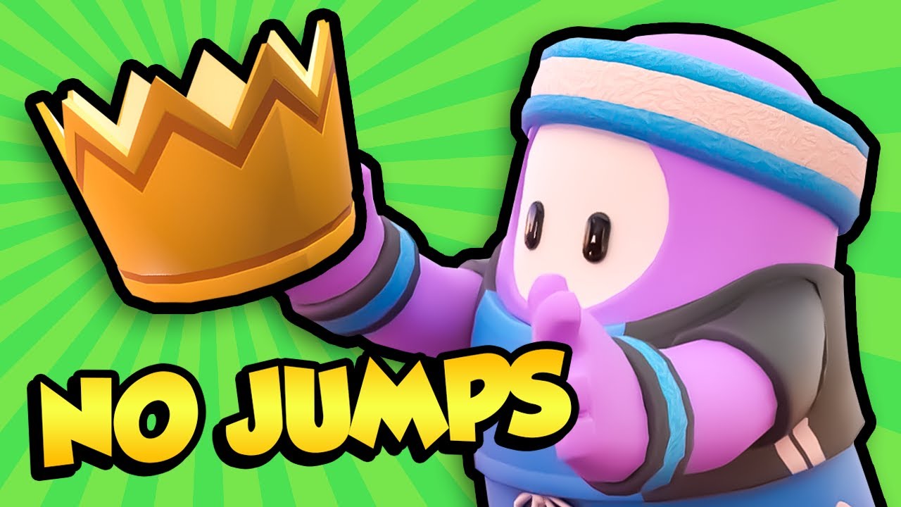 I Won Without JUMPING in Fall Guys - Challenge - YouTube