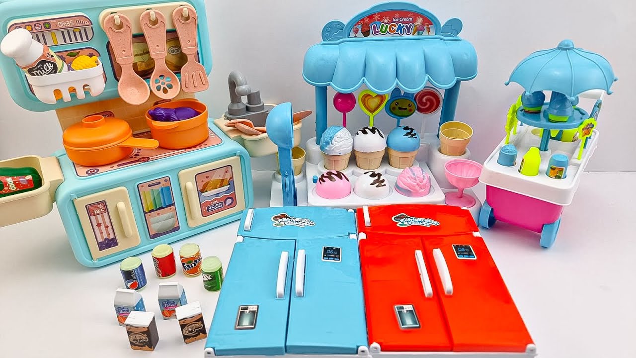 Unwind With Ice Cream Toys Unboxing 💸🐤ASMR Cash Register Collection 🍭 ...