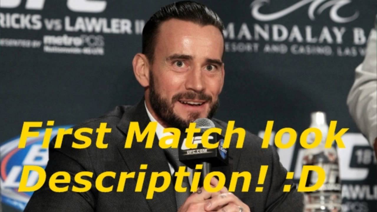 CM Punk First Match UFC Debut - YouTube
