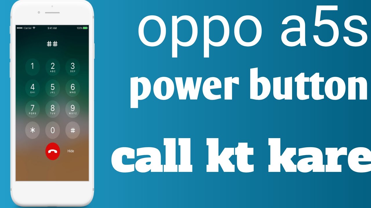 oppo a5s power button call and setting how to oppo a5s - YouTube