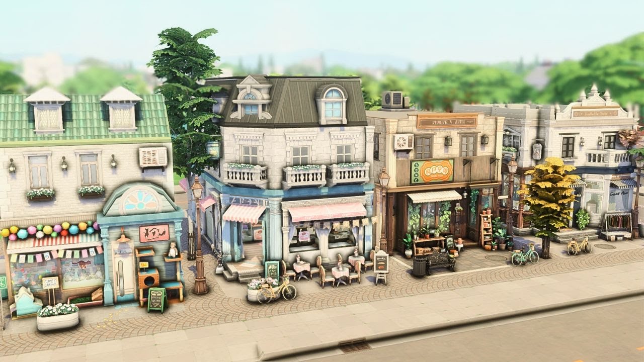 Tiny Shops - Pet Store 🐶 | The Sims 4 - Speed Build (NO CC) - YouTube