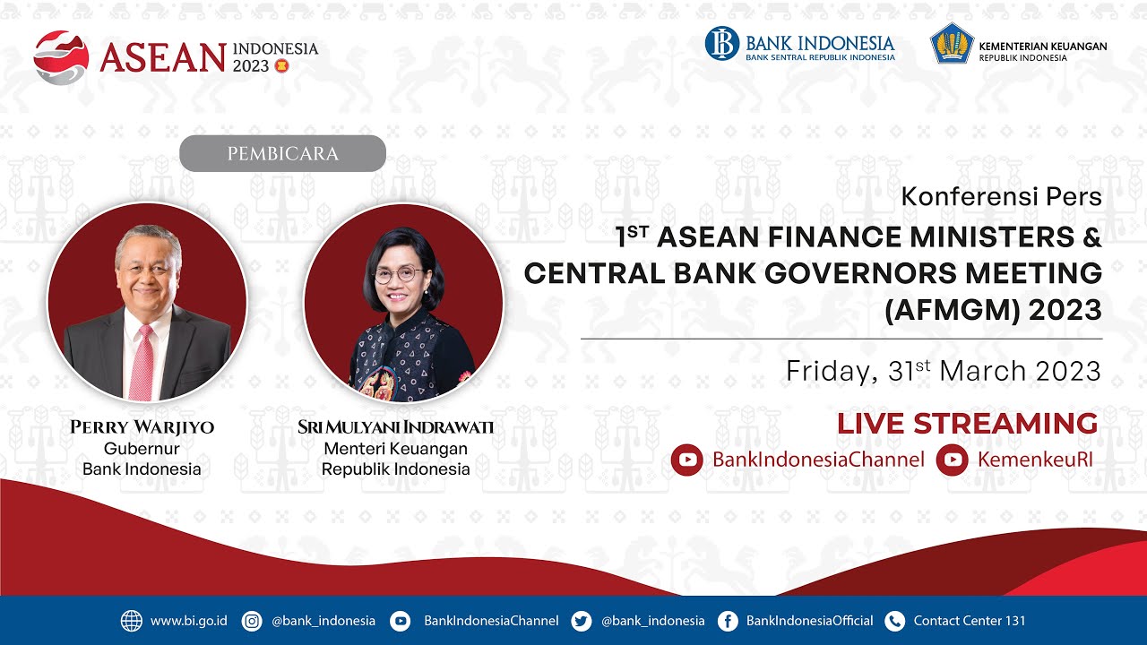 Konferensi Pers 1st Asean Finance Ministers And Central Bank