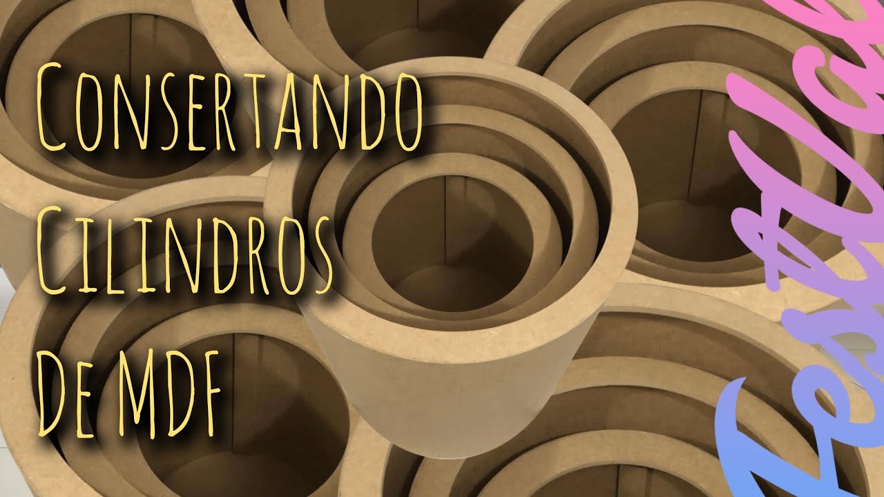 Como recuperar seus cilindros de MDF gastando muito pouco! - YouTube