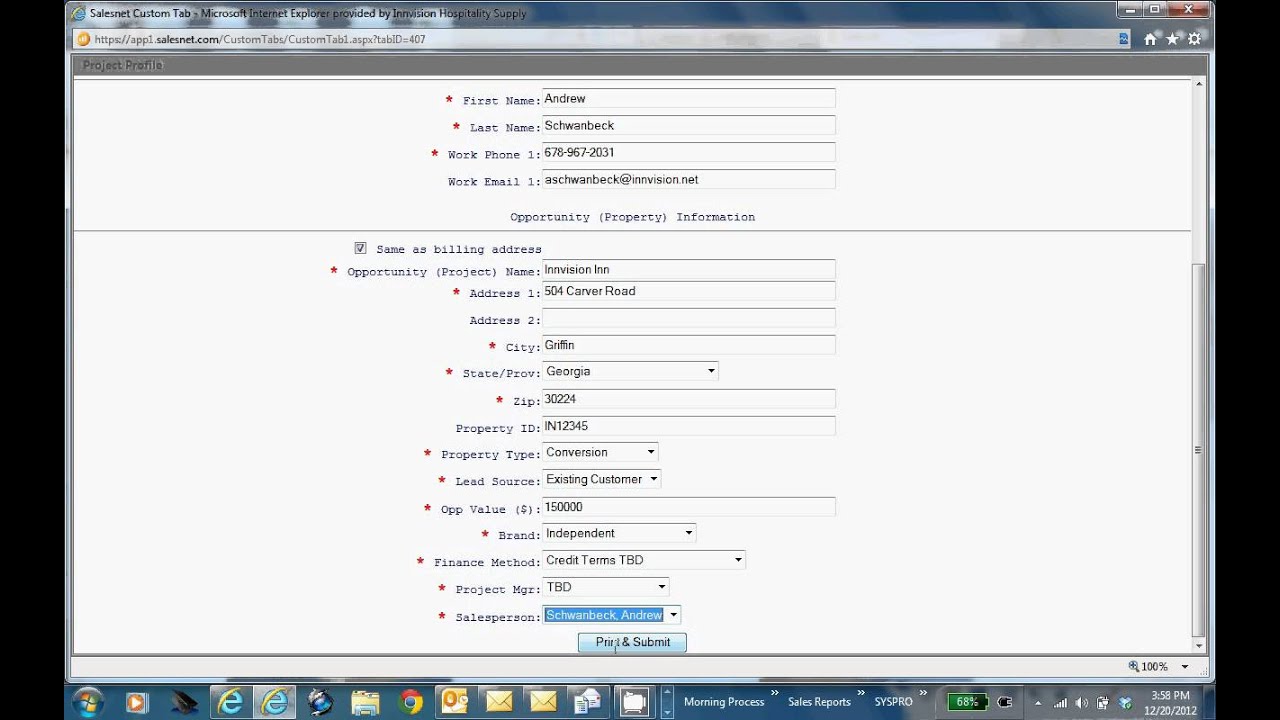 SalesNet Project Profile - YouTube