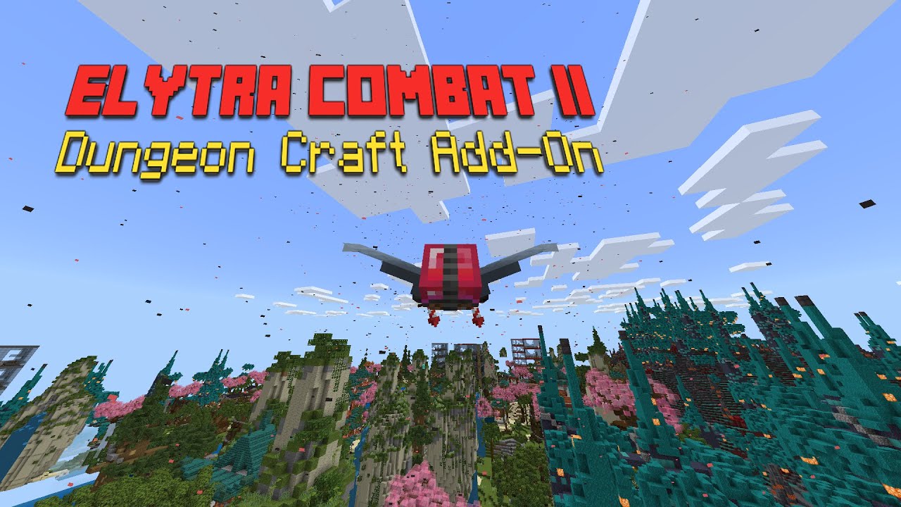 Minecraft Elytra Combat (Dungeon Craft Add-On) - YouTube