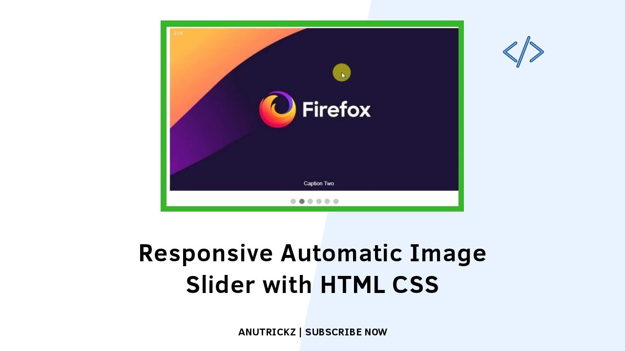 Simple Elegant Responsive Auto Image slider with HTML CSS - YouTube