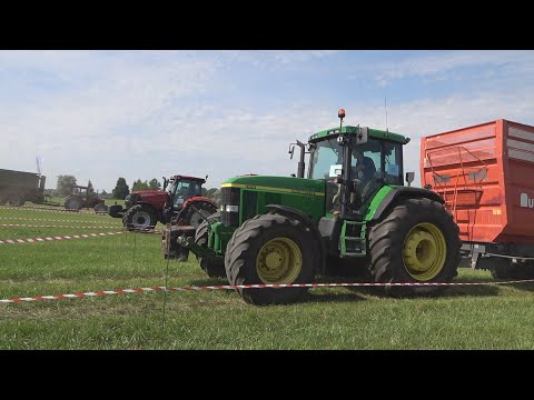 John Deere 7710 vs Case 200 afs Puma Tractor show Tractor drag racing ...