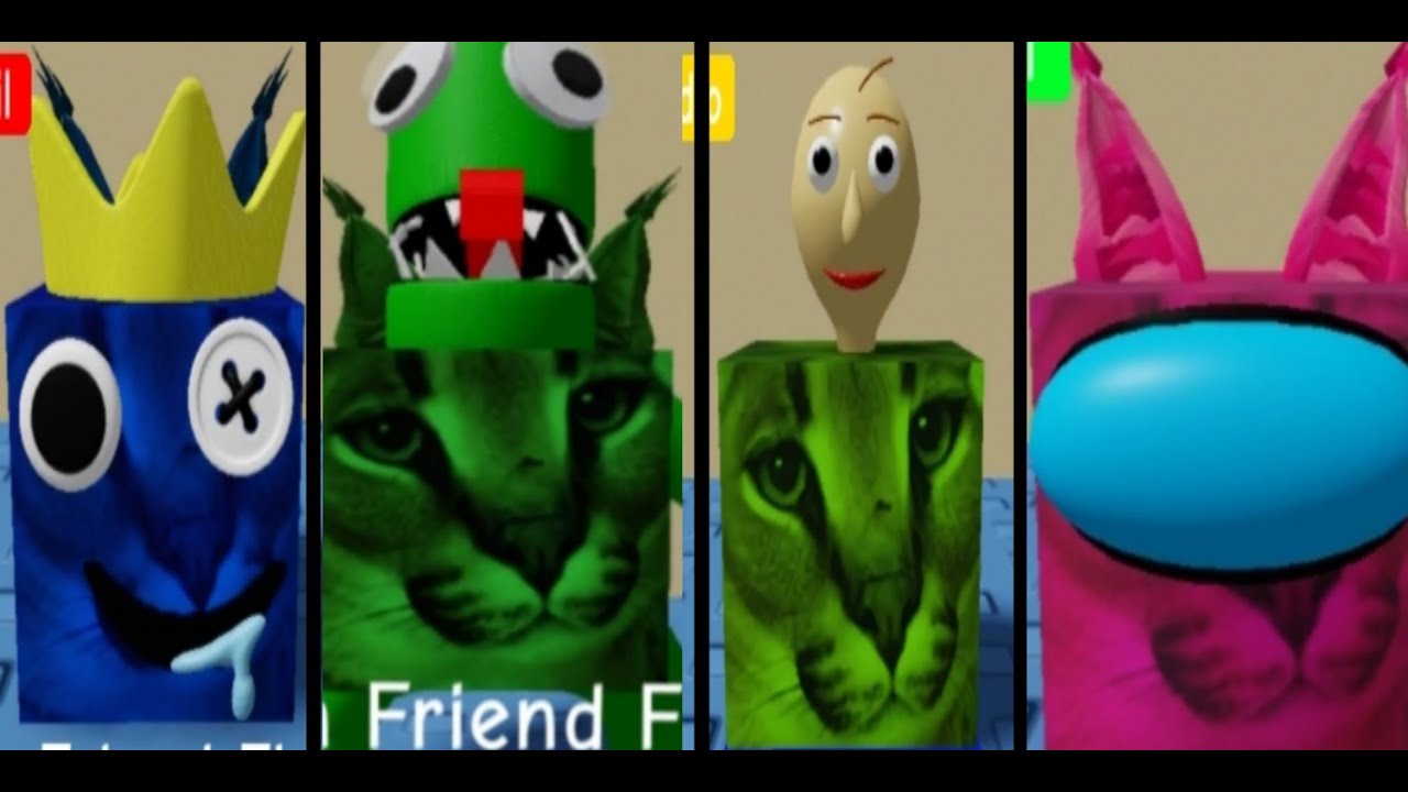 PROCURANDO OS FLOPPA DE RAINBOW FRIENDS NO ROBLOX - Find The Floppa ...