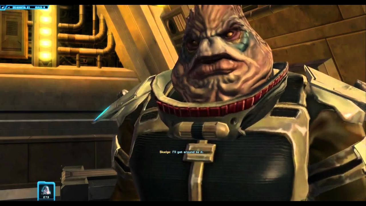 SWTOR: Skadge last companion mission (BH) - YouTube