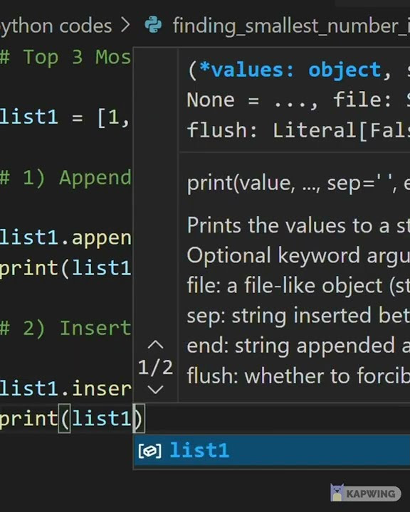 Top 3 Most Used List Functions In Python Tigercodes Shorts Coding List Python Youtube
