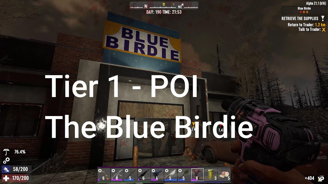 Tier 1 POI - Blue Birdie | 7 Days To Day - Alpha 21.1 #oldgoatgaming ...