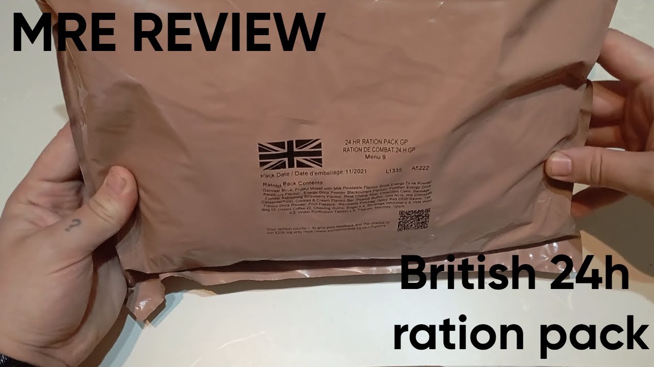 MRE Review: British 24h pack - Menu 9 - YouTube
