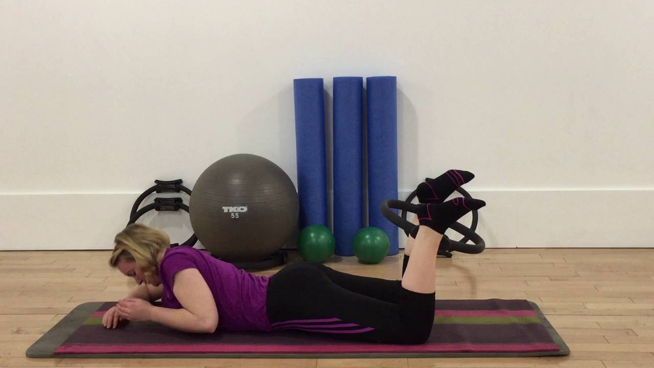 Heel Squeeze Prone & plank - YouTube