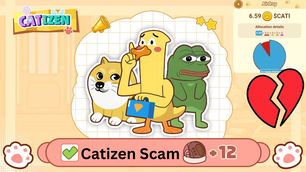Biggest Scam Catizen Airdrop CATI Token Allocation? Token Eligible ...