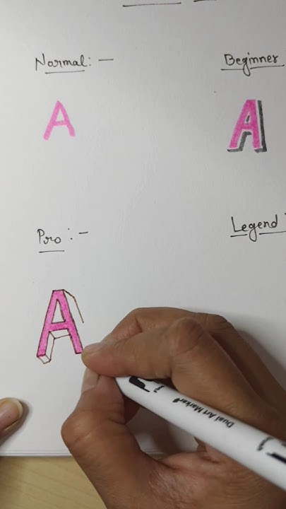 Letter 'Aa' | Writing Tutorial #lettering #calligraphy #forkids - YouTube