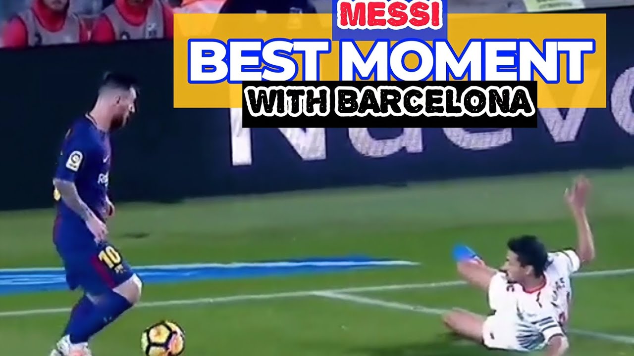 MESSI Football Skills while in Barcelona || GOAT on the pitch with ...