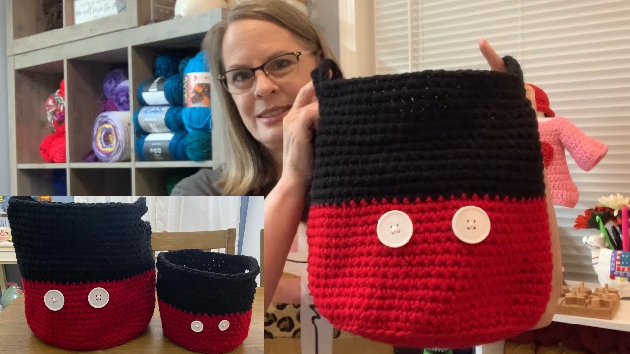 Mickey Mouse baskets finished - YouTube