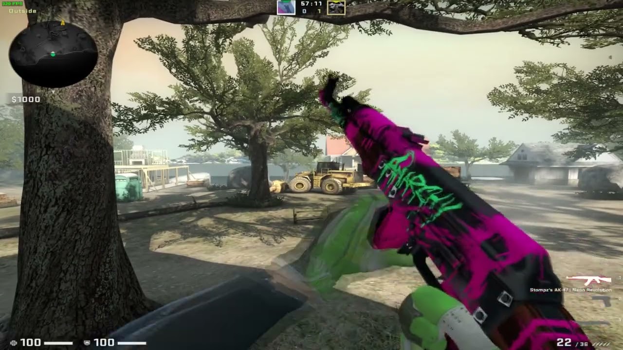 CS:GO - AK-47 Neon Rider Fade Field-Tested Showcase - YouTube