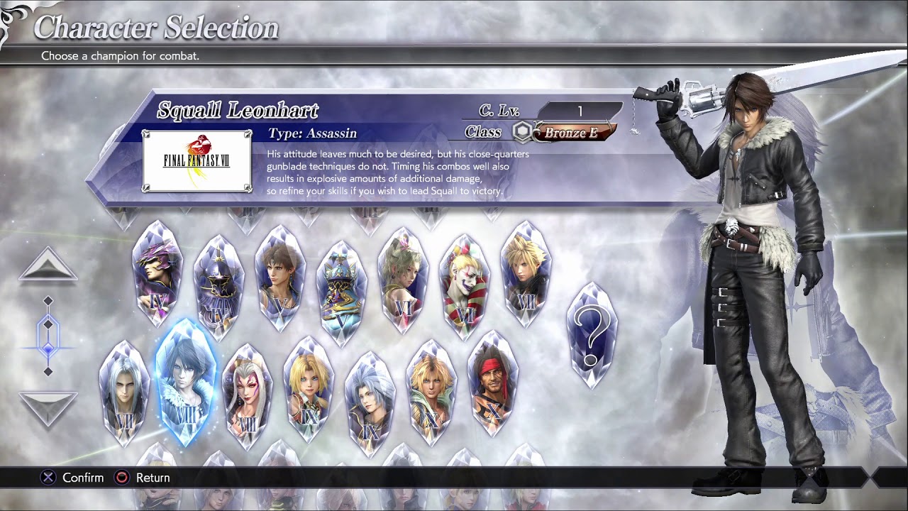 Dissidia Final Fantasy NT Gameplay Walkthrough Part 1 - YouTube