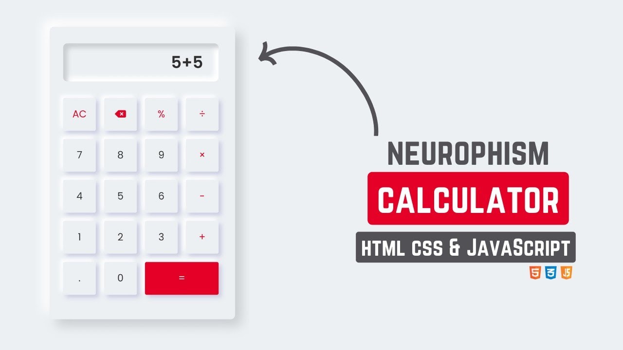 Neurophism Calculator in HTML CSS & Javascript | Neurophism in ...
