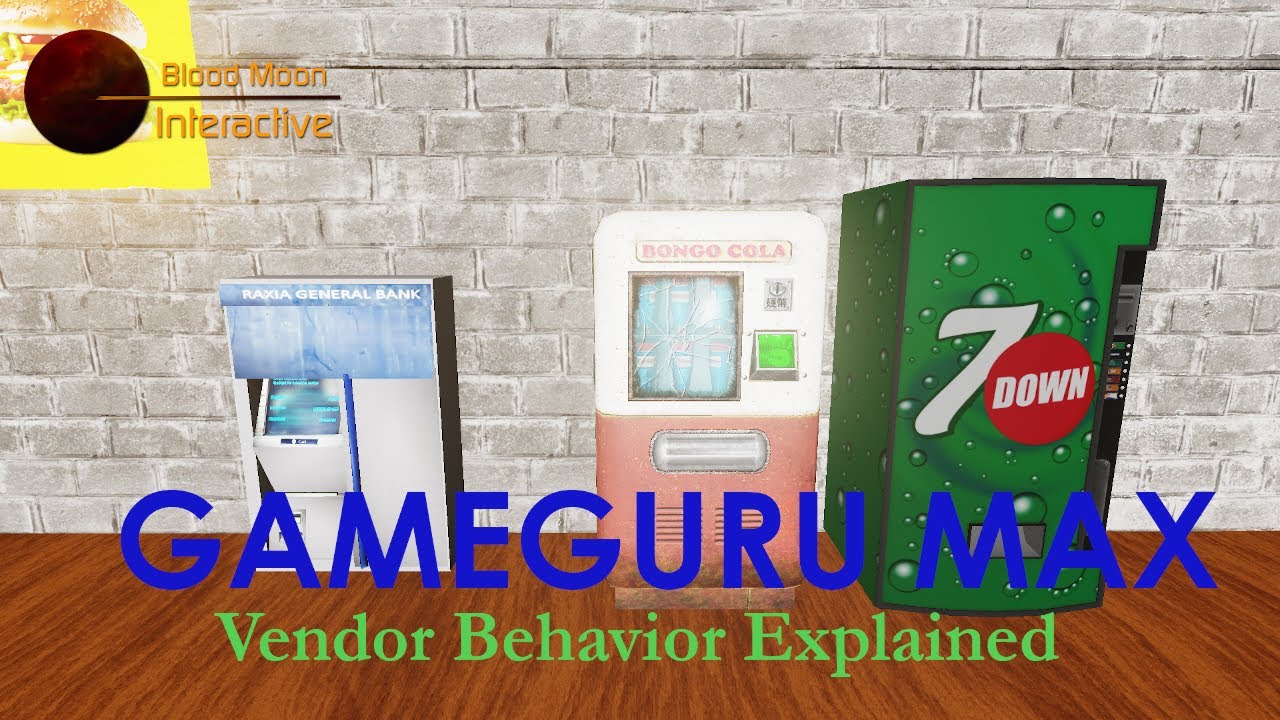 GameGuru Max Tutorial - Vendor Behavior Explained - YouTube