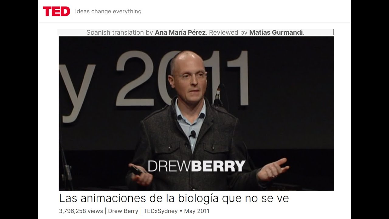 Drew Berry - Animaciones de una biología invisible. - YouTube