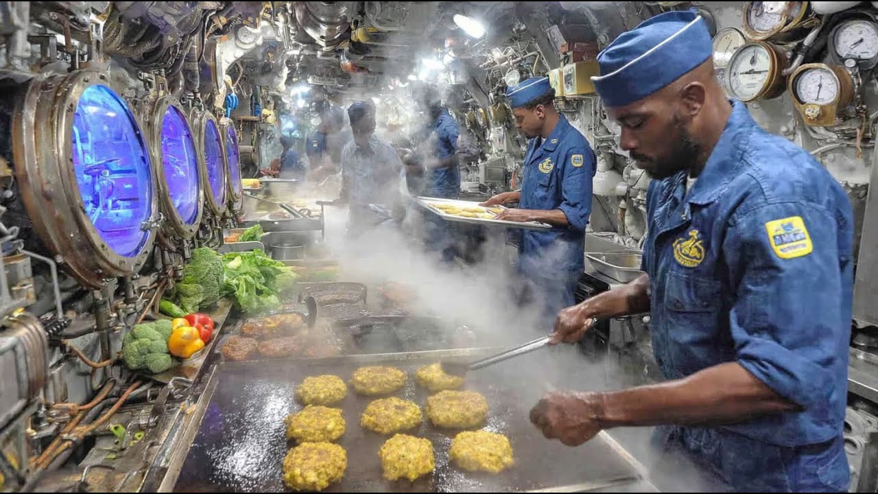 How Submarine Chefs Cook 1,000 Meals For The Crew - YouTube
