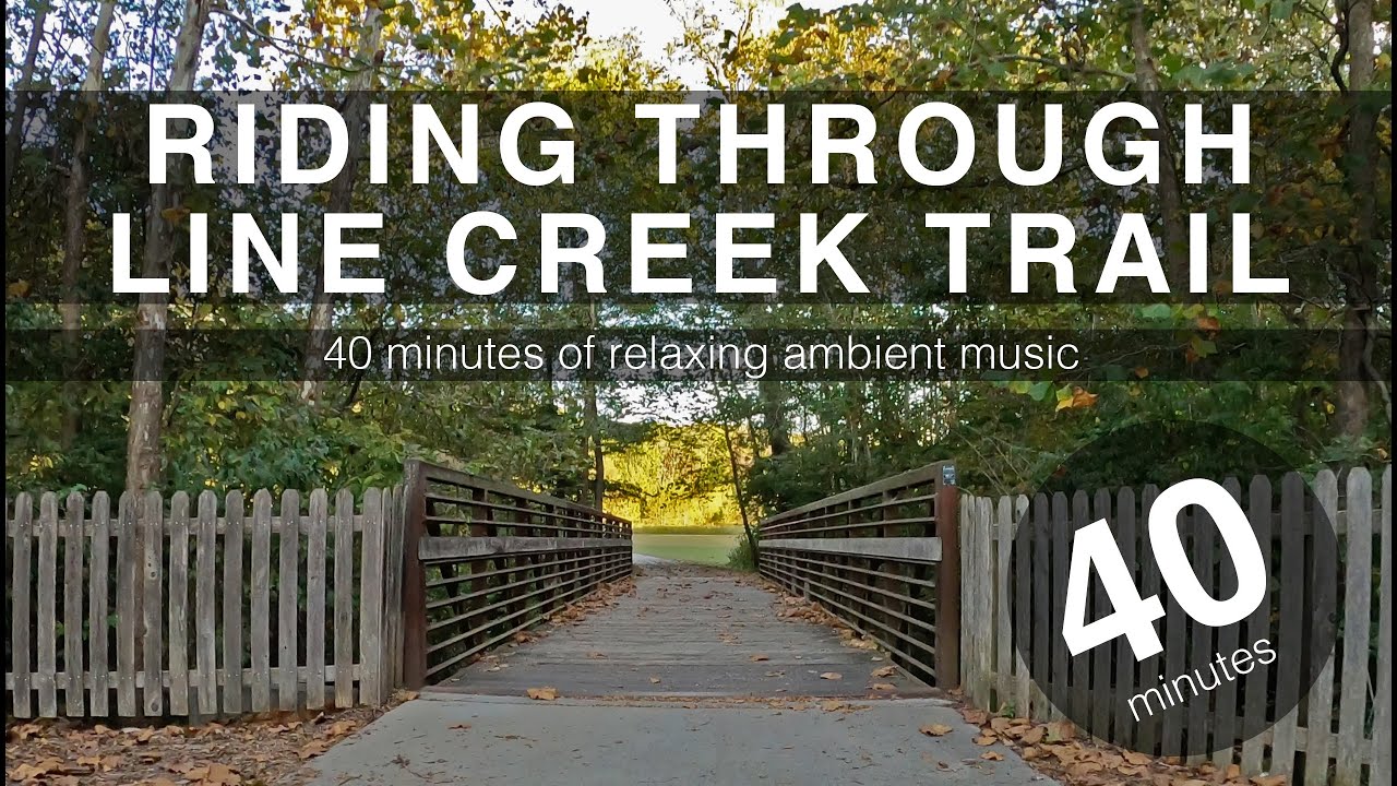 Relaxing background music \\ Riding along the Line Creek Trail in the ...